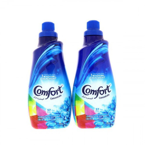 Comfort Concentrated Fabric Conditioner Iris & Jasmine 2 x 1.5Ltr