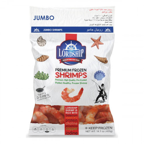 Lordship Frozen Shrimps Jumbo 400gm